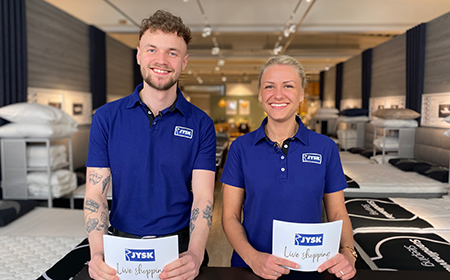 Rasmus og Sandra skrev verdenshistorie for JYSK | GOJYSK.com